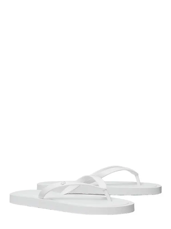 Tory Burch Kira Padded Flip Flop Sandals - Optic White