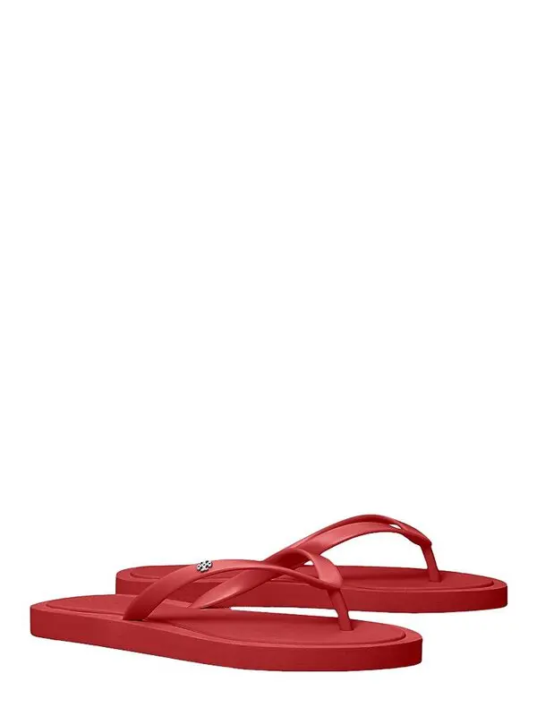 Tory Burch Kira Padded Flip Flop Sandals - Tory Red