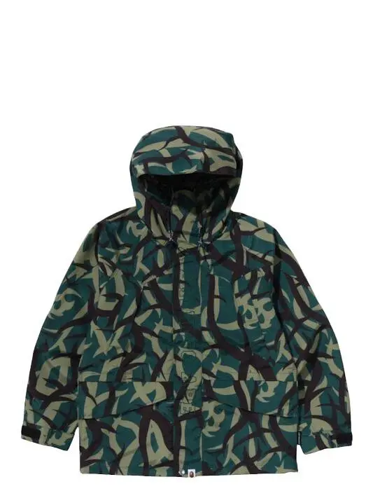 BAPE Trial Camo Snowboard Jacket - Green