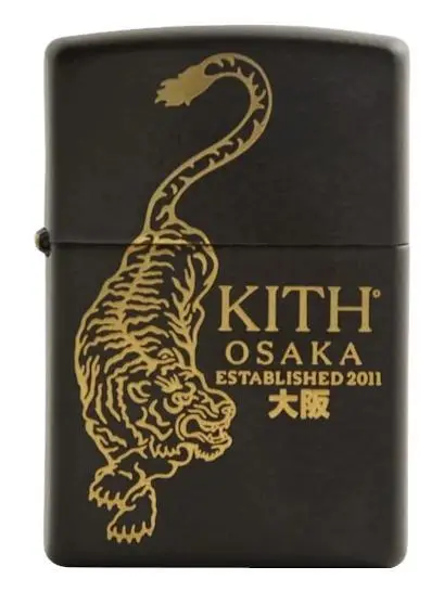 Kith Osaka Tiger Crest Lighter - Black