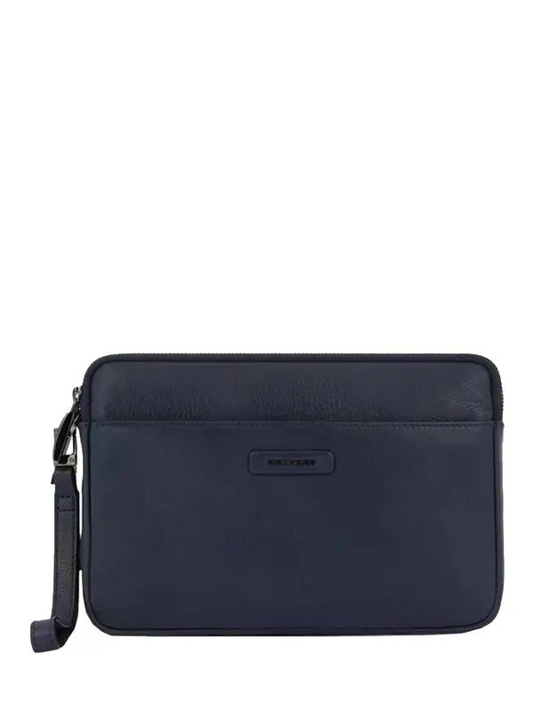 PIQUADRO Leather Clutch - Blue