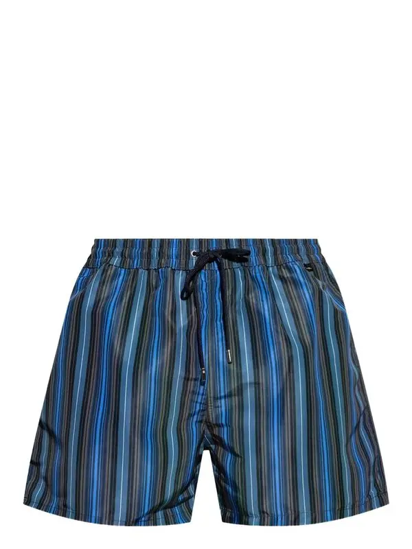 Paul Smith Striped Swim Shorts - Blue