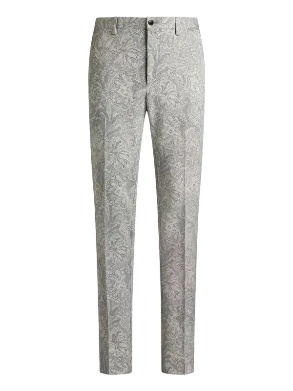 Etro Jacquard Trousers - Grey