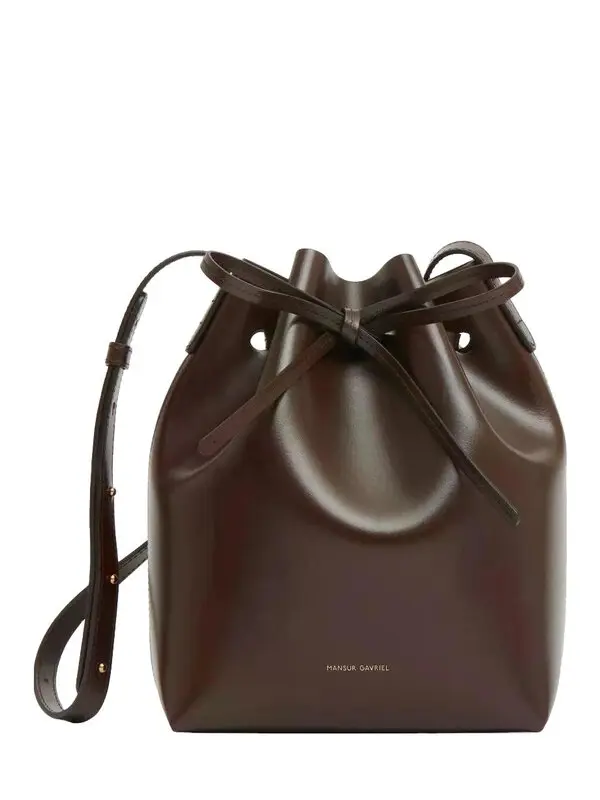 MANSUR GAVRIEL Mini Bucket Bag - Brown