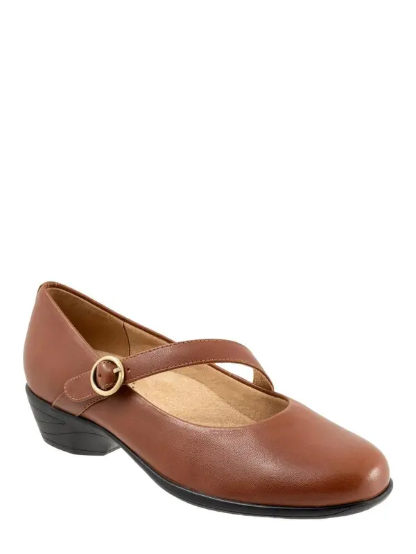 Trotters Rochelle Mary Jane Pump - Luggage