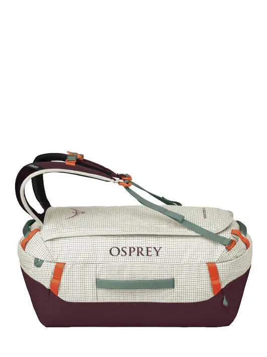OSPREY Transporter 40-liter Duffle Carry-on Luggage - Mystery White/moody Burgundy