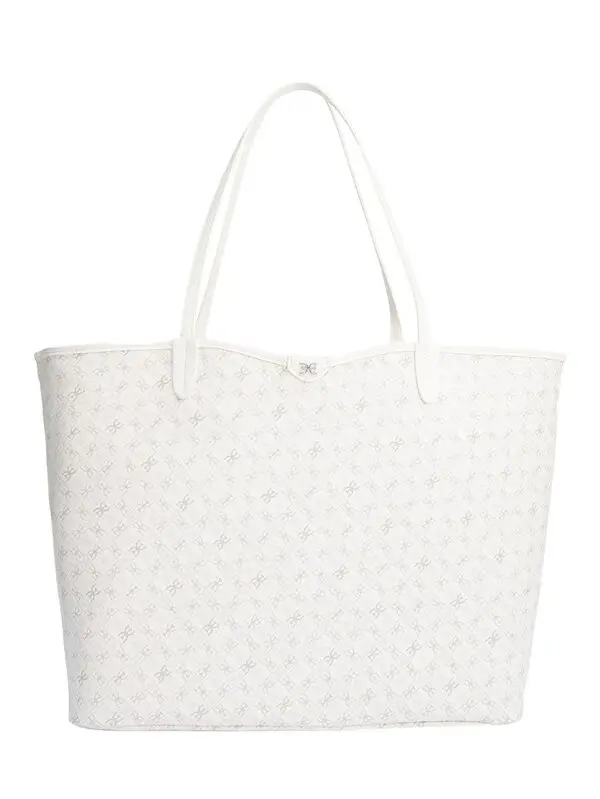 Sam Edelman Large Harper Monogram Shopper Tote - Eggshell