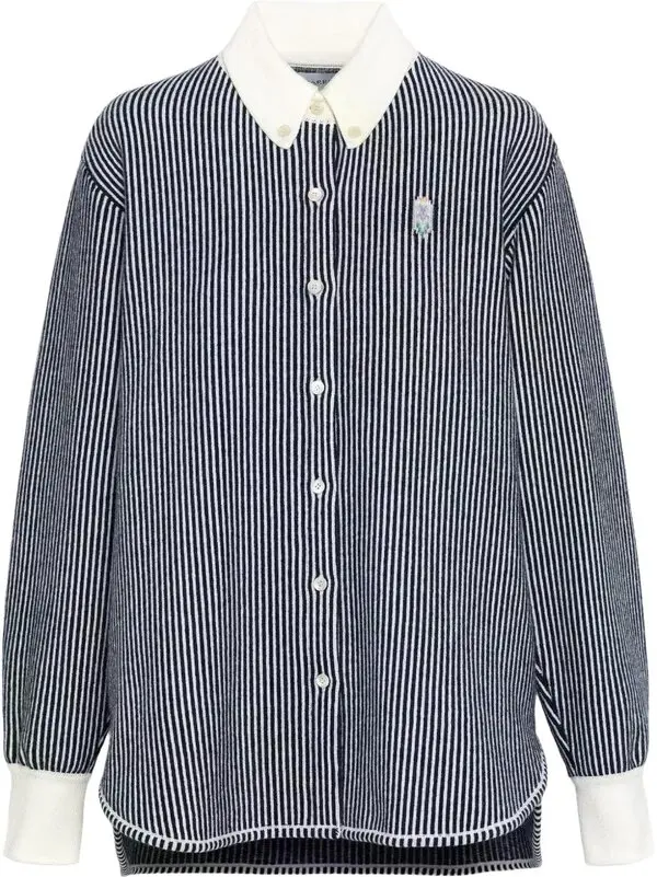 BARRIE Striped Shirt - Black