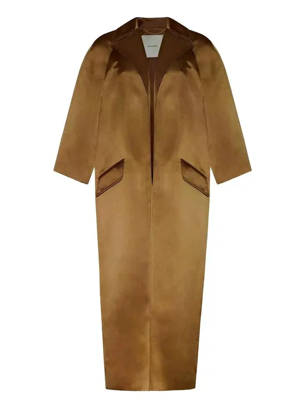 Adam Lippes Satin Opera Coat - Gold