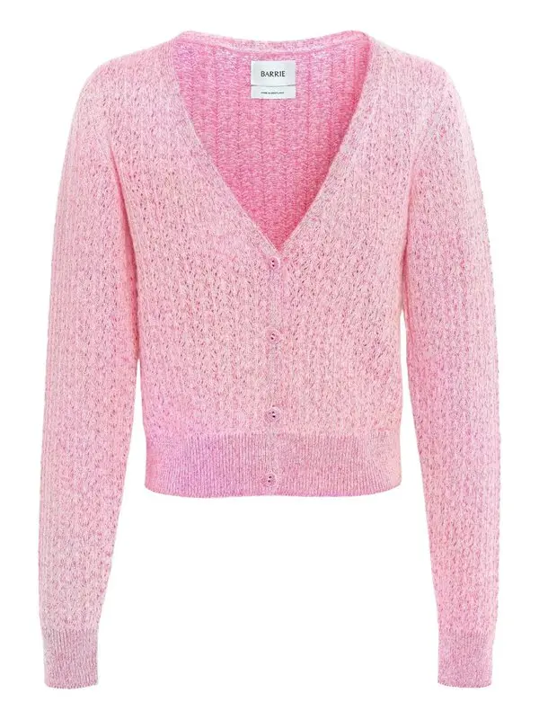 BARRIE Cashmere Cardigan - Pink