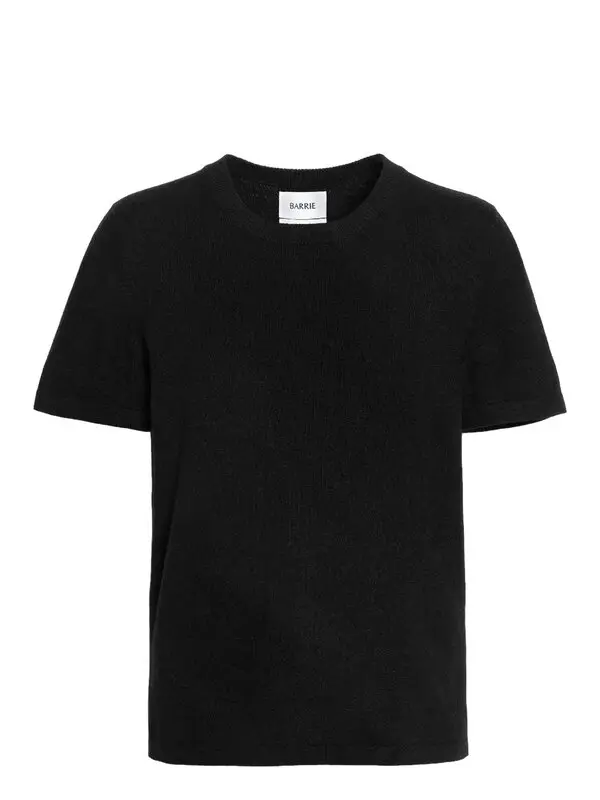 BARRIE Knitted T-shirt - Black