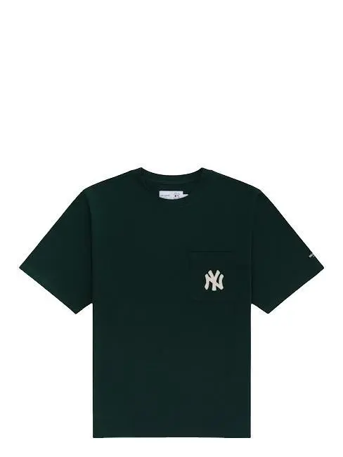 Aimé Leon Dore Yankees Chainstitch Pocket Tee Shirt - Green