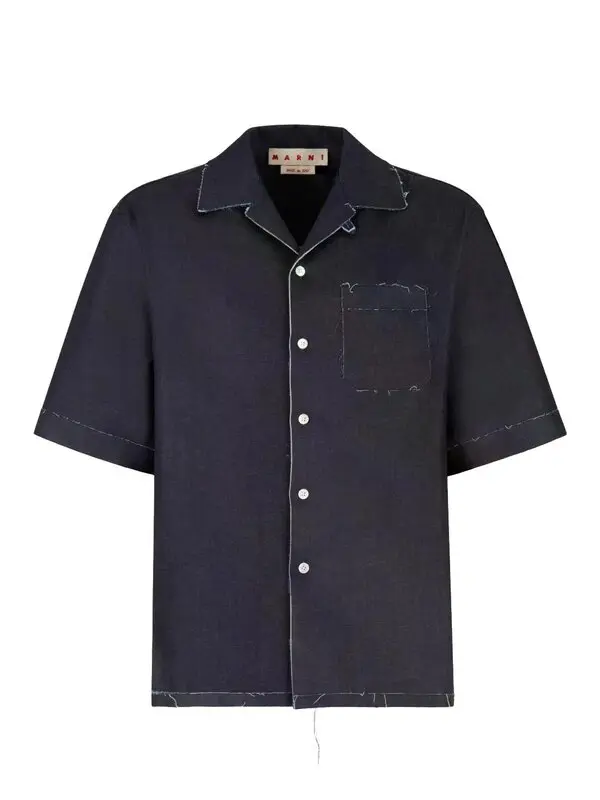 Marni Denim Short-sleeve Shirt - Blue