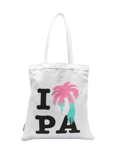 Palm Angels I Love Pa Tote Bag - White