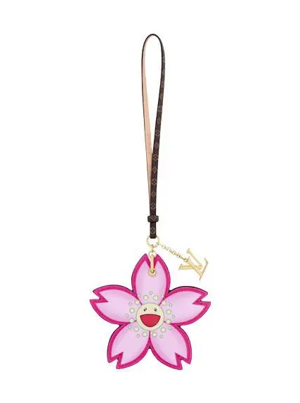 LOUIS VUITTON X Takashi Murakami Cherry Blossom Bag Charm - Pink