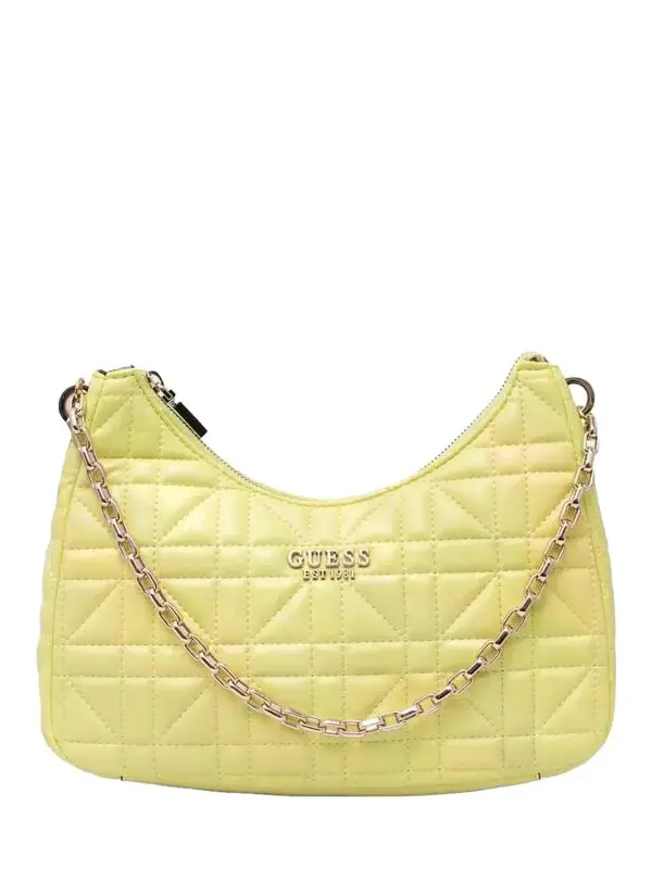 Guess Logo-lettering Shoulder Bag - Yellow