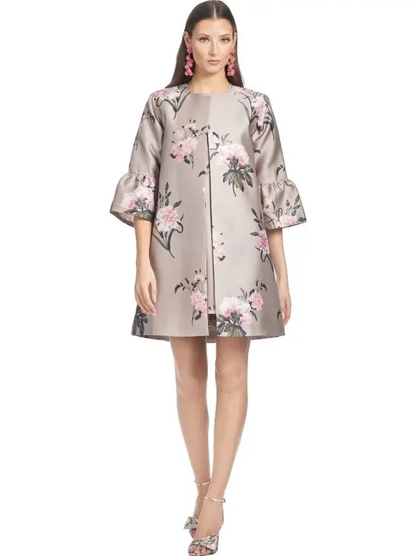 Sachin & Babi Bailey Printed Mikado Coat - Natural