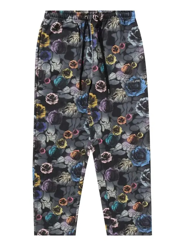 A BATHING APE Floral Camo Sweat Pants - Black