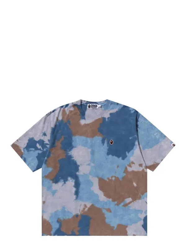 A BATHING APE Chusen One Point Relaxed Fit Tee - Blue