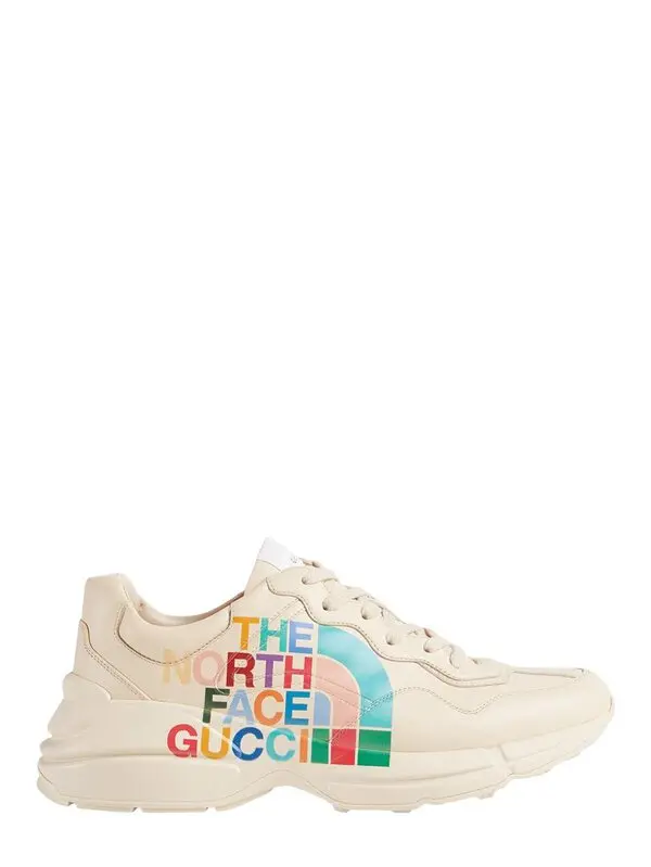 Gucci The North Face X Rhyton Sneakers - Cream