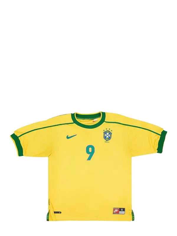Nike Brazil 1998 Reissue Soccer Replica Jersey - Yellow