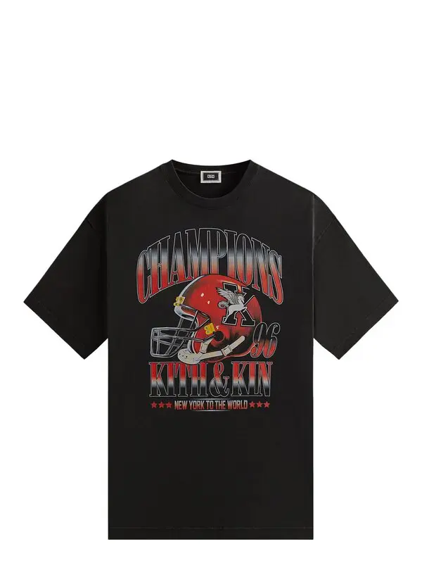 Kith Kin Champions 1996 Vintage Tee - Black
