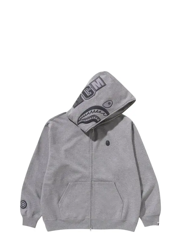 BAPE Ape Head Shark Zip Hoodie - Grey
