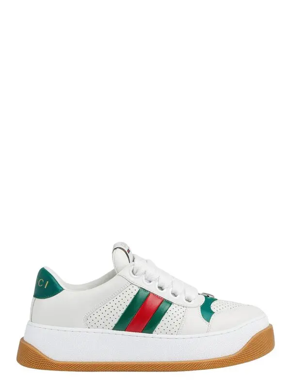 Gucci Screener Sneakers - White
