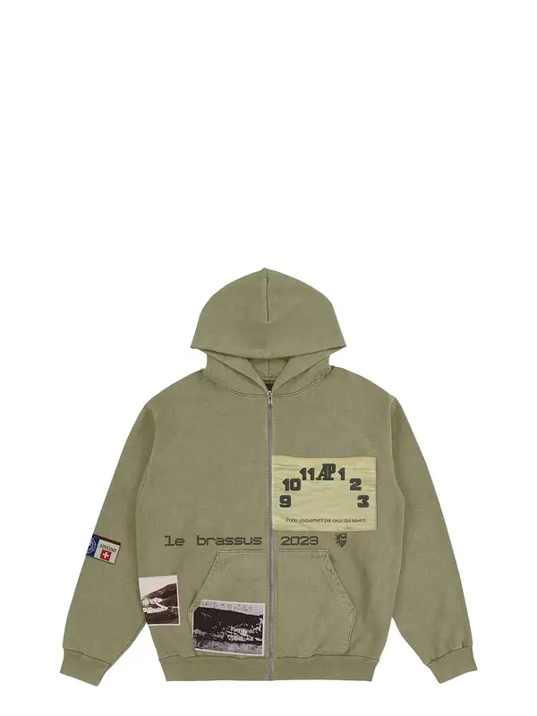 TRAVIS SCOTT X Audemars Piguet Le Brassus Zip-up Hoodie - Green