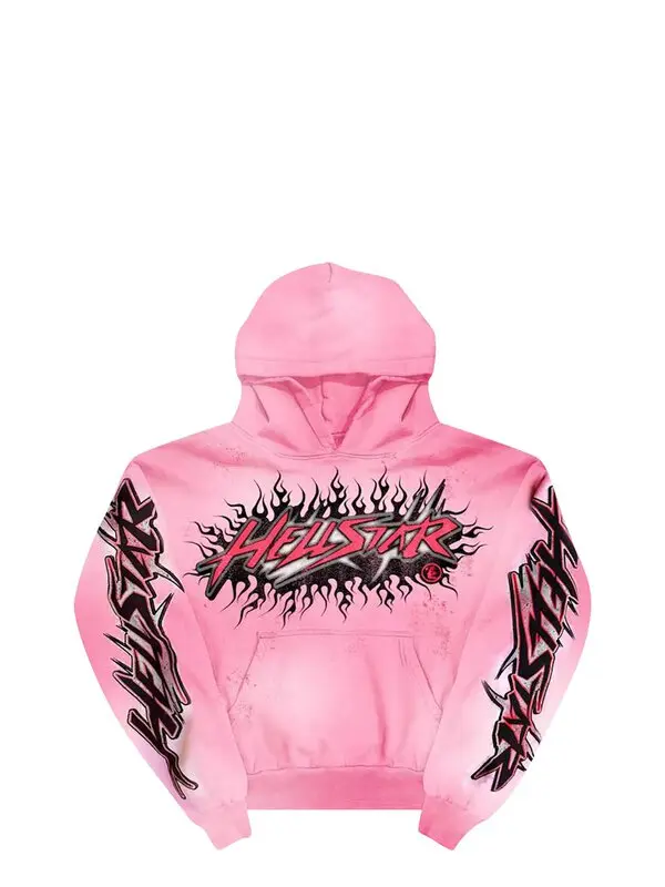 HELLSTAR Brainwashed Without Brain Hoodie - Pink