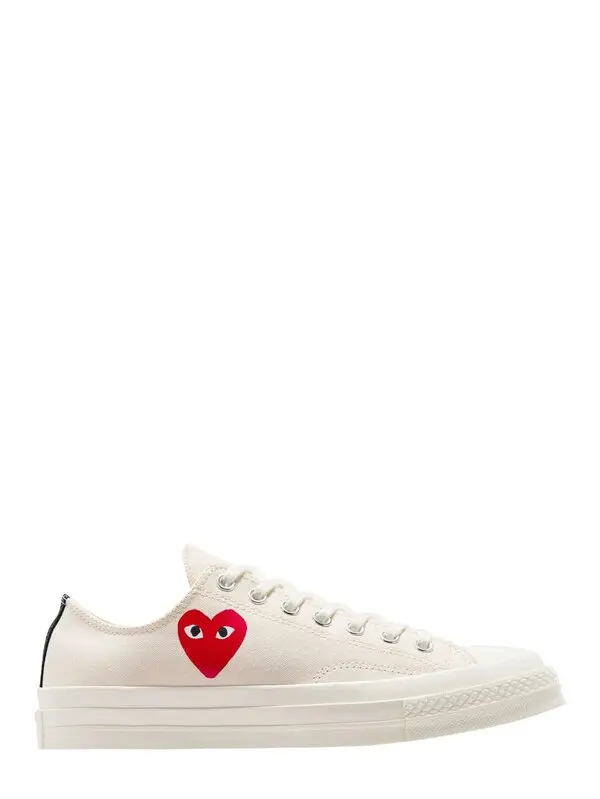 CONVERSE X Comme Des Garçons Play Chuck 70 Low 'single Heart - Cream