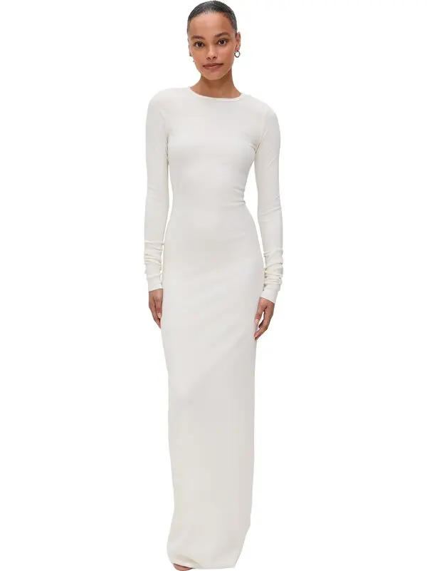 Eterne Long Sleeve Maxi Dress - Cream