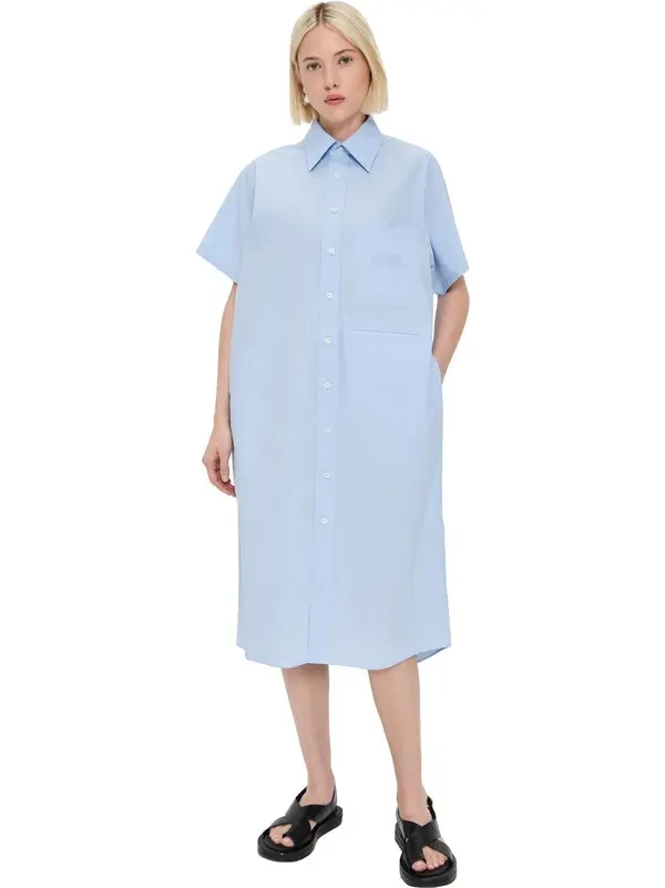 MAISON MARGIELA Shirt Dress - Light Blue