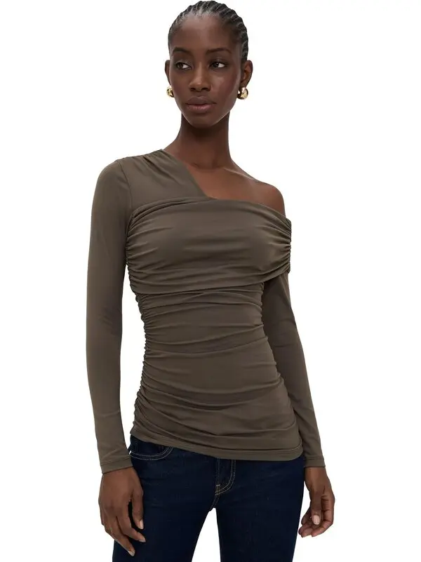 Susana Monaco Carryover Shoulder Top - Clay