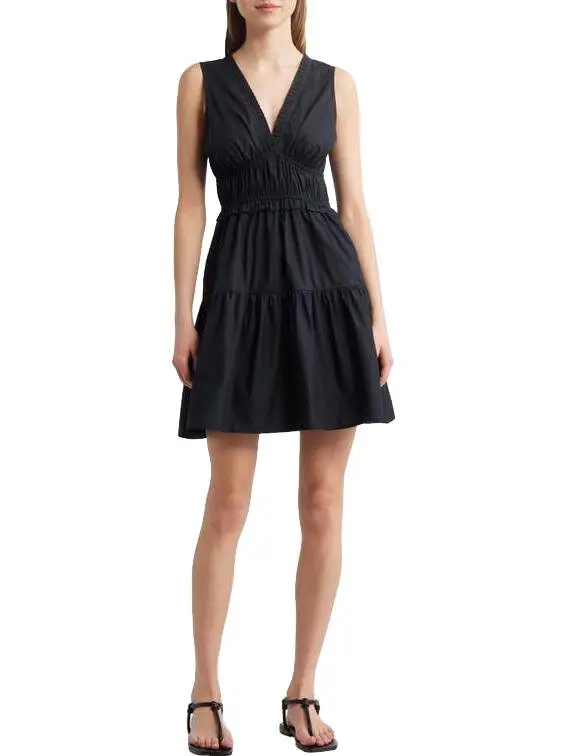 Rails Talulah Tiered Cotton Dress - Black