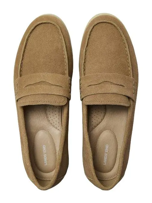 LANDS' END Penny Loafers - Desert Tan