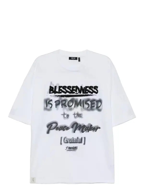 FIVE CM Graphic-print T-shirt - White