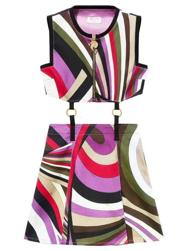 Emilio Pucci Iride-print Mini Dress - Purple