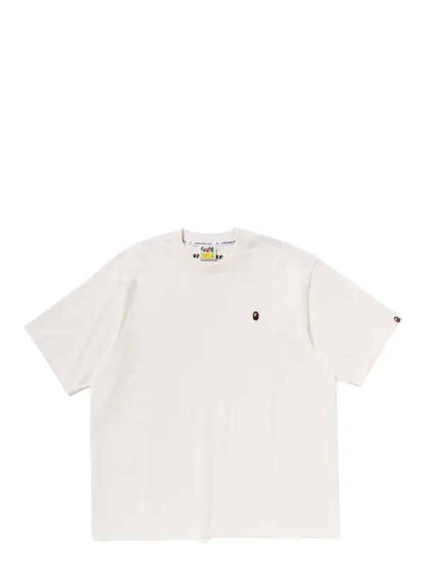 A BATHING APE One Point Relaxed Fit Tee Shirt - Ivory