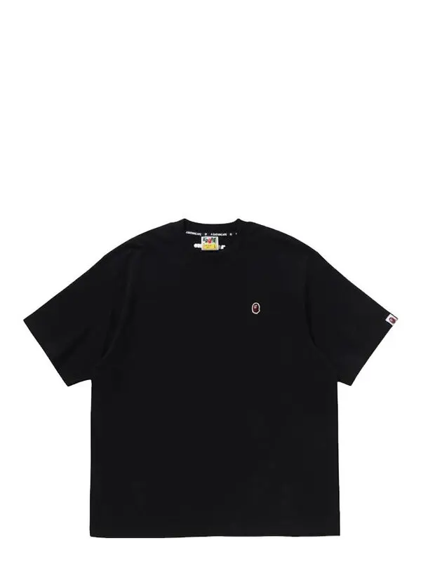 A BATHING APE One Point Relaxed Fit Tee Shirt - Black