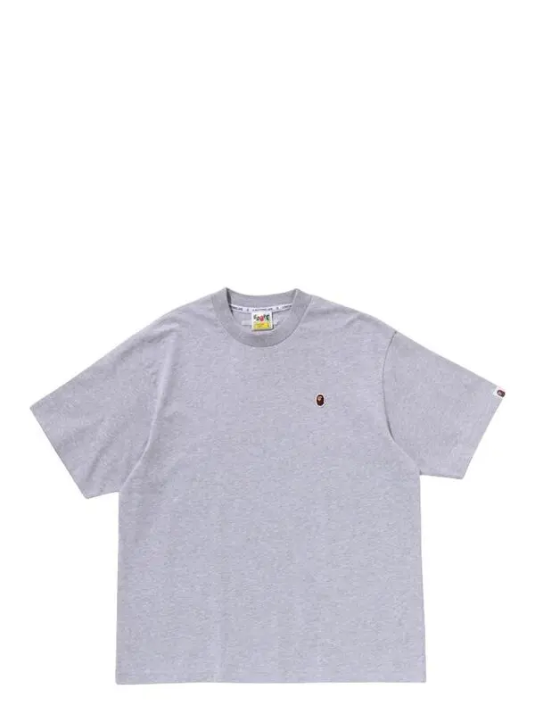 A BATHING APE One Point Relaxed Fit Tee Shirt - Gray