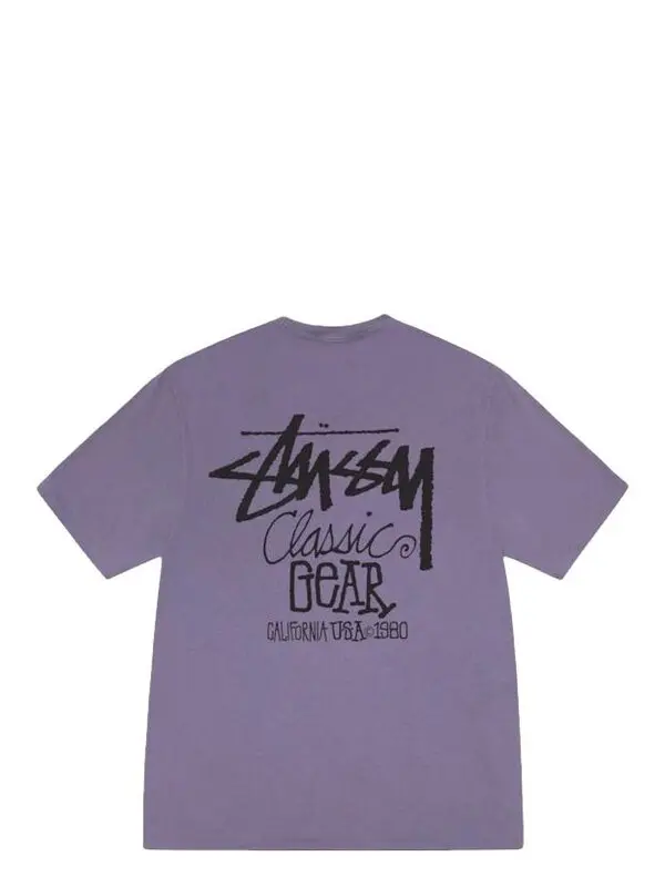 StÜssy Classic Gear Pigment Dyed Tee Shirt - Grape