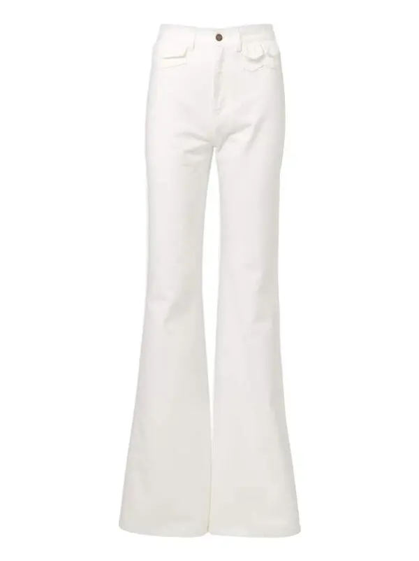 Chloé High-rise Flared Jeans - White