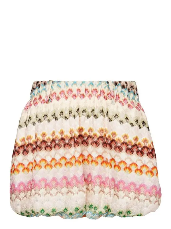 Missoni Crochet Miniskirt - Multicoloured