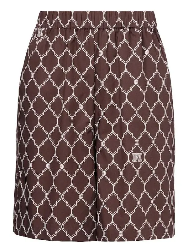 Max Mara Ulutato High-rise Bermuda Shorts - Multicoloured