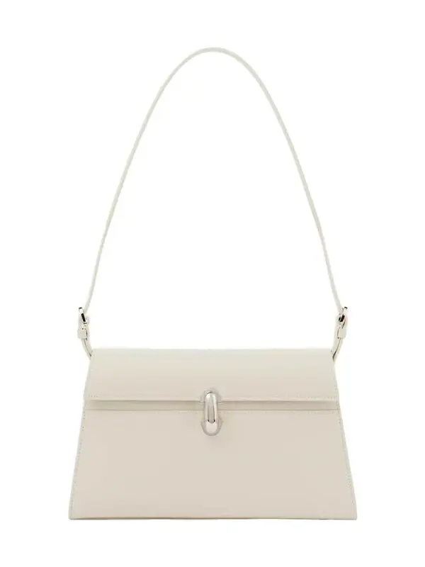 Savette Symmetry 19 Leather Shoulder Bag - White