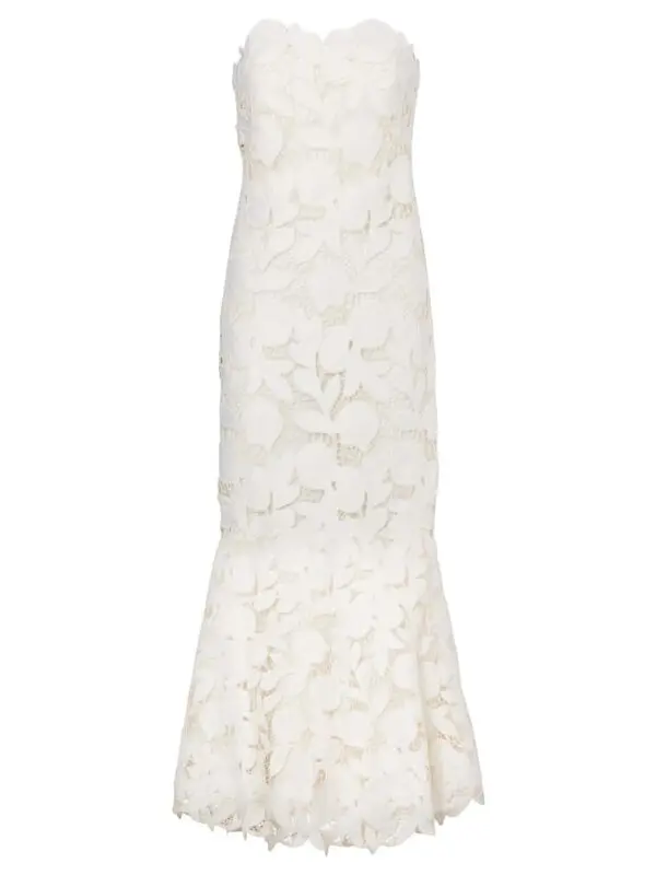Simkhai Valetta Embroidered Midi Dress - White