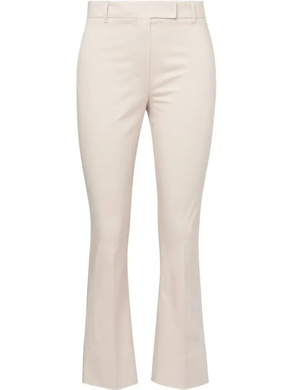 Max Mara Felice Wide-leg Cotton-blend Pants - Beige