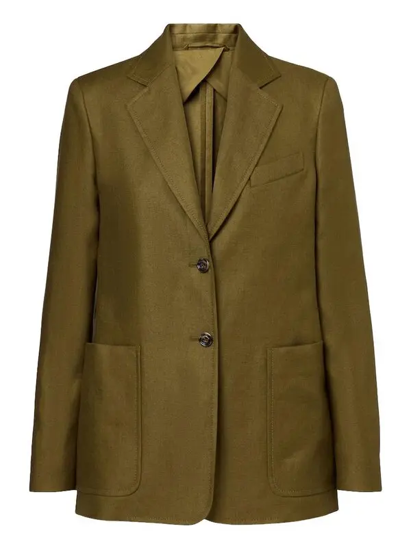 Max Mara Guglia Linen Blazer - Brown