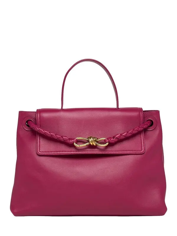 Bottega Veneta Andiamo Medium Leather Bag - Cinnabar Muse